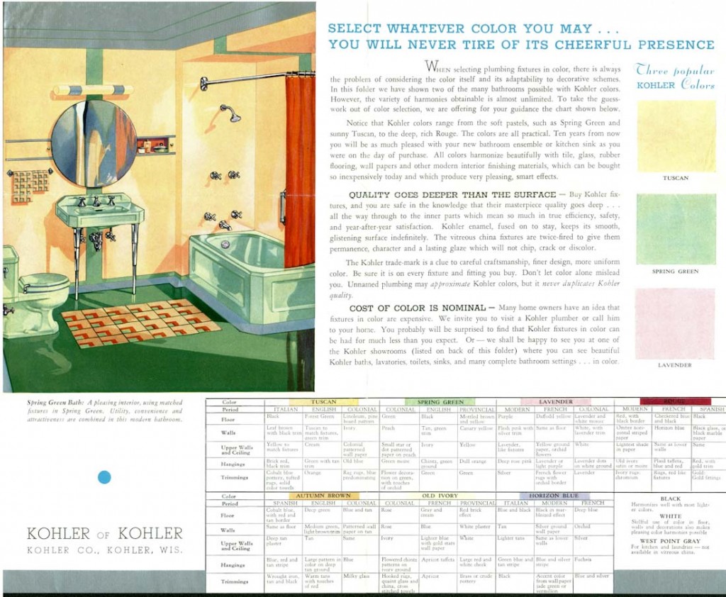 The first colors for bathroom fixtures - Kohler introduces sink, tub ...
