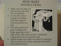 Make your old wall-hung or pedestal bathroom sink pretty - with a 