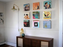 Displaying old album covers as art - Ideas from 8 reader homes - Retro ...