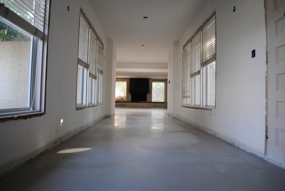Mike & Lindsey choose polished concrete floors to complement their ...