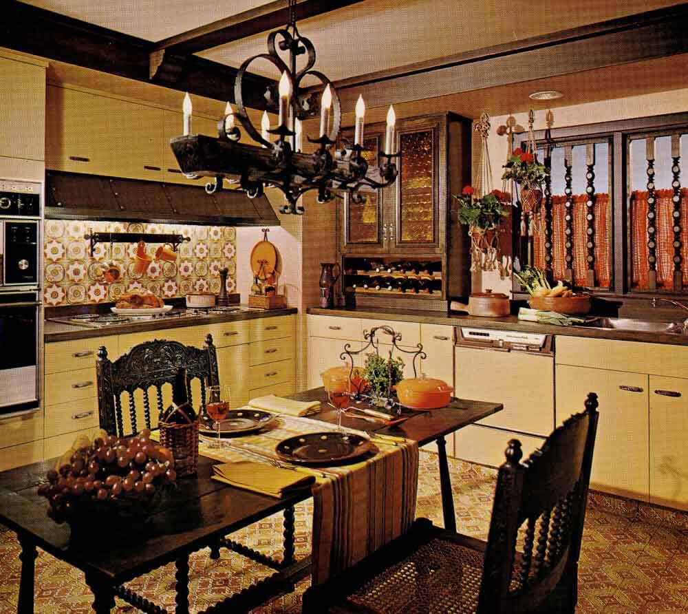 1970s Kitchen Design One Harvest Gold Kitchen Decorated In 6 Distinct 1970s Kitchen Design One Harvest Gold Kitchen Decorated In 6 Distinct